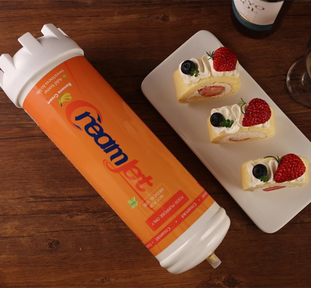 Nitrous Oxide CreamJet 640g Tank Whipped Cream Chargers Food Grade 0 ...