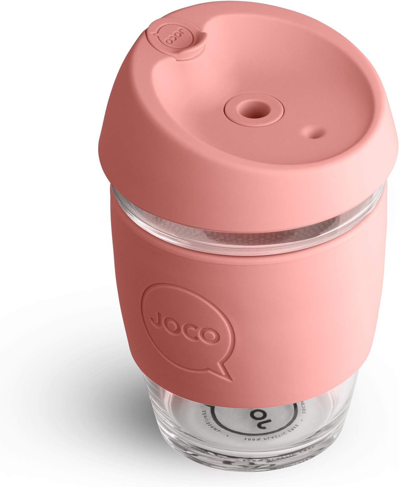 Amazon.com: JOCO Utility Cup 12 oz - Eco-innovative Borosilicate Glass Reusable Cup with Straw ...