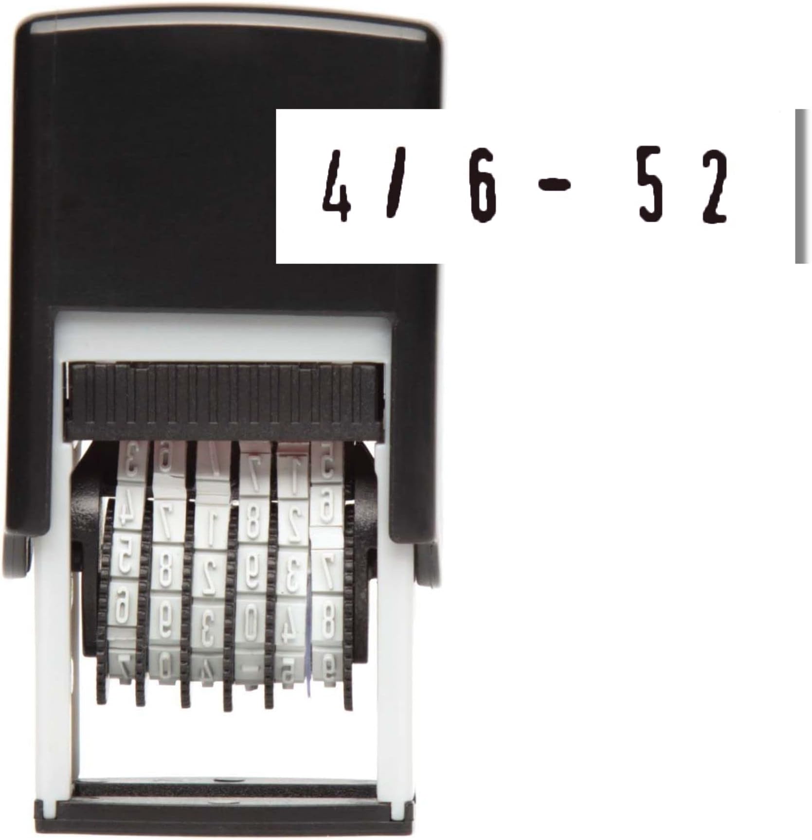 Self-Inking Rubber Number Stamp, Numbering Stamp, Creative 6 Digits ...