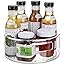 Lazy Susan Turntable Φ22.5cm x H6.4cm Condiment Holder, Plastic ...