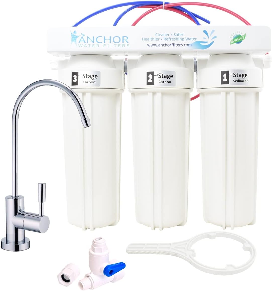 Amazon.com: Anchor 3-Stage Under Counter Water Filtration System with ...