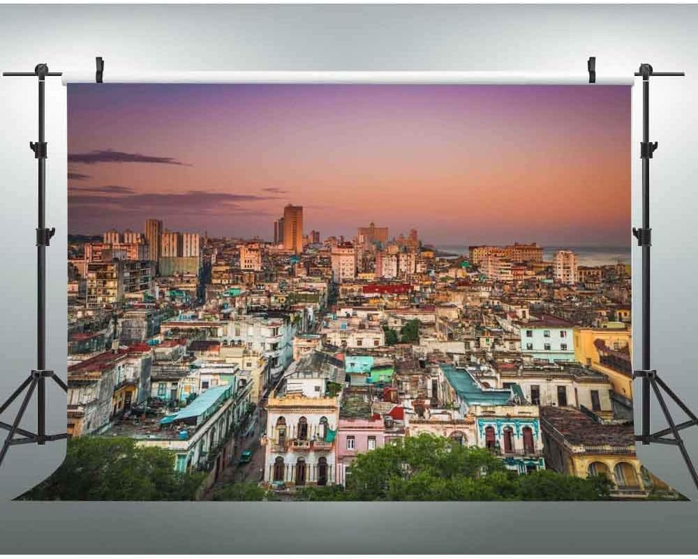 Amazon.com : EOA 7(W) x5(H) FT Cuba Havana City Backdrop for ...