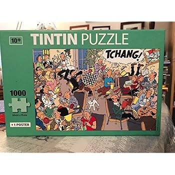 Tintin Puzzle 1000 Pièces Tchang + 1 Poster: Amazon.fr: Jeux et Jouets