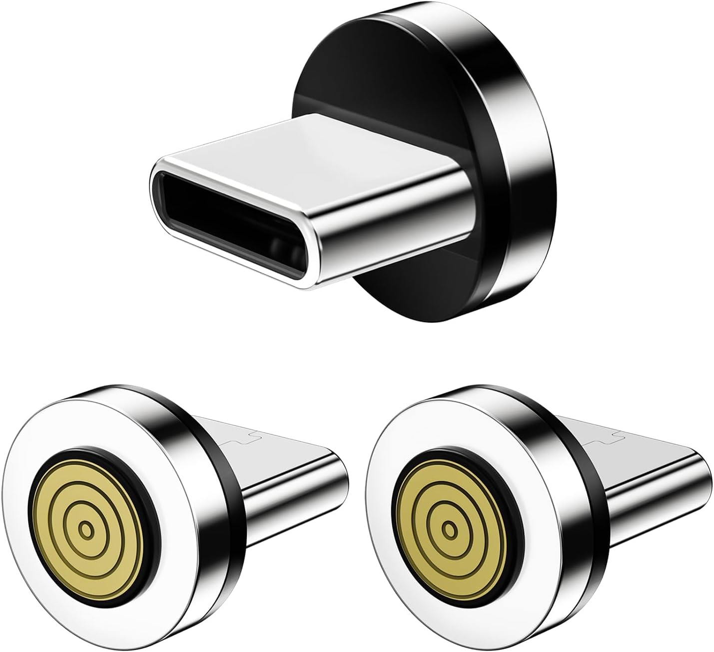 Amazon.co.jp: 7ピン磁気マグネット充電ケーブル用Type-C端子 3個セット（ケーブルなし） 3A急速充電 QC&PD高速充電 7pinマグネットコネクタ 防塵・着脱式 片手操作 ...