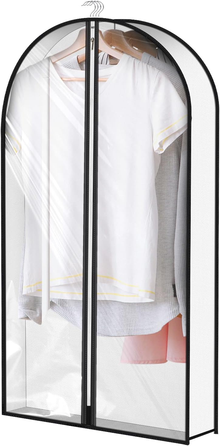 Amazon.com: TITIDU Five-Fiece Storage Clear Dust Jacket, Plastic Dust ...