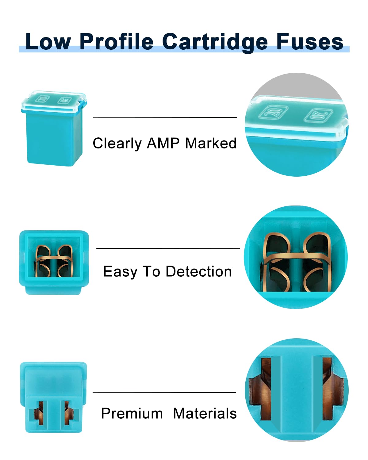 Snapklik.com : Riseuvo 40pcs Car Micro Cartridge Fuses - Automotive ...