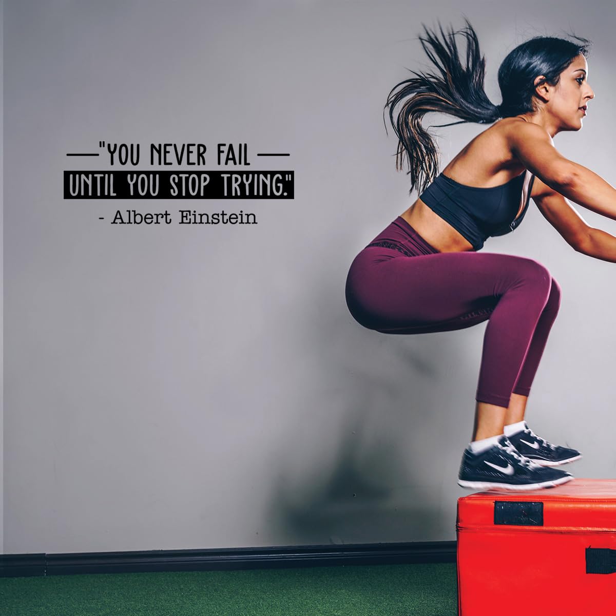 Amazon.com: Vinyl Wall Art Decal - You Never Fail Until You Stop Trying ...