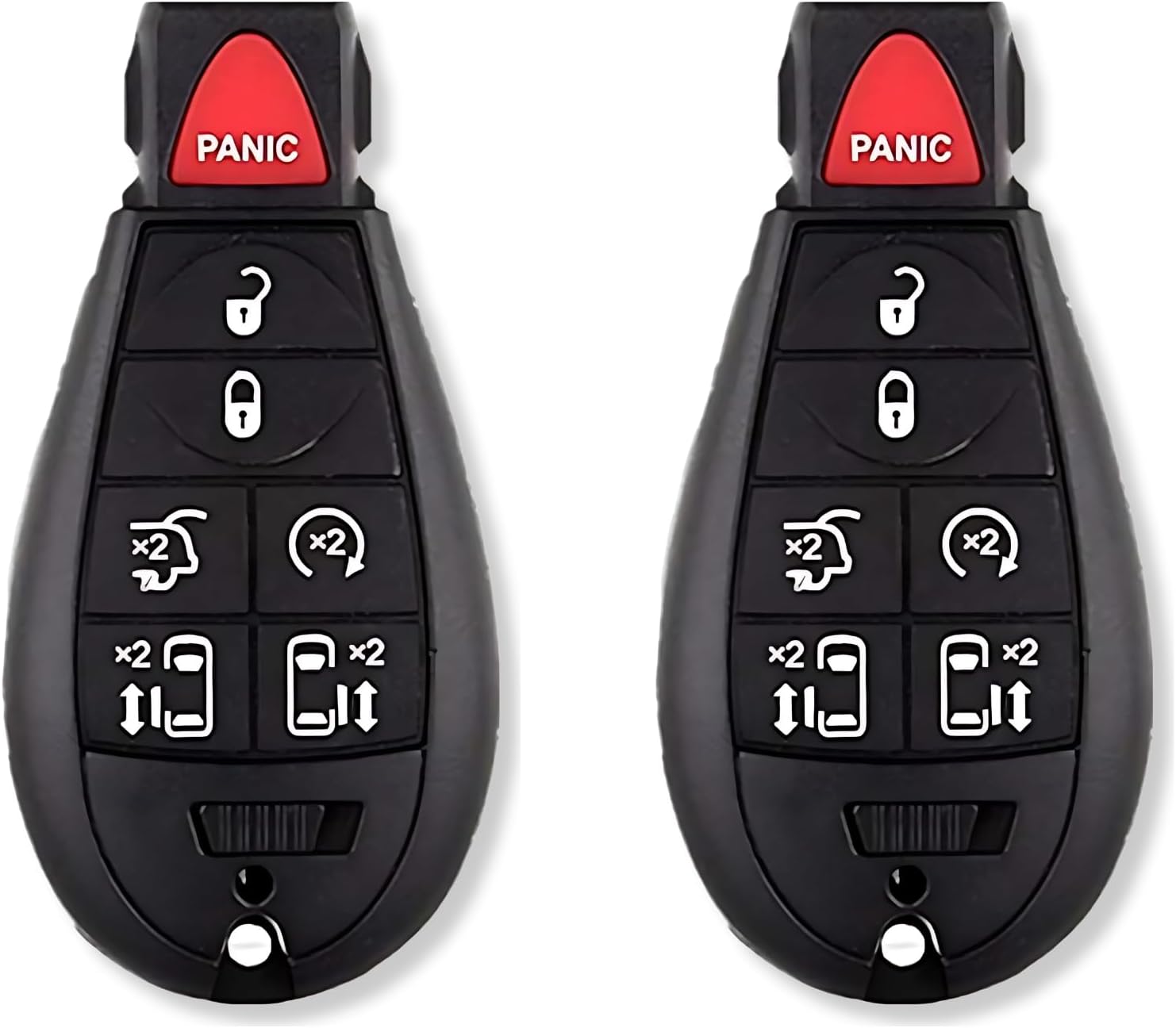 Amazon.com: Car Keys Express 2 Key Fob with Interchangeable 5 & 7 Button Keypads, Black, Plastic ...