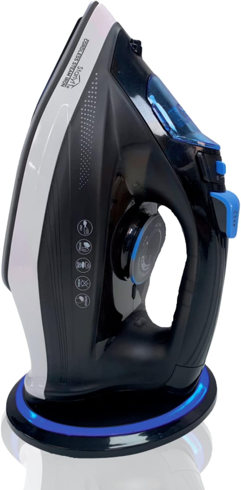 JML 2400W Cordless Iron - Steam Iron with Ceramic Soleplate, Quick ...