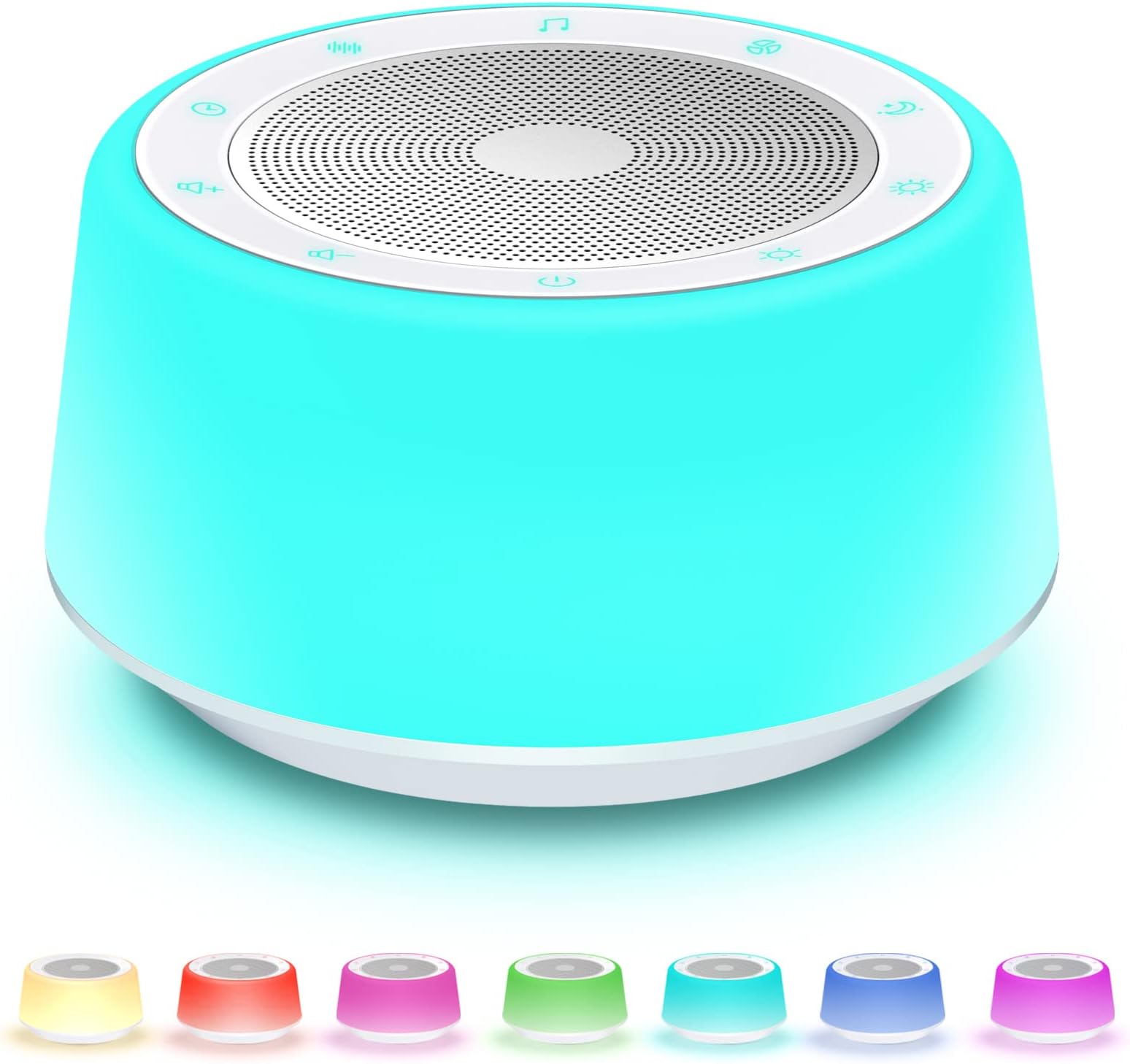 Amazon.com: BGOVERSS White Noise Machine with 30 Soothing Sounds and 7 ...