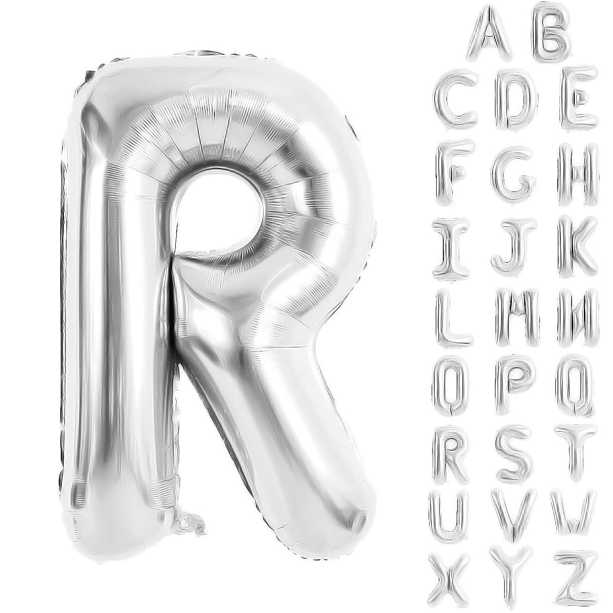 Amazon.com: Silver Letter Balloons 40 Inch - Large Letter Balloon ...