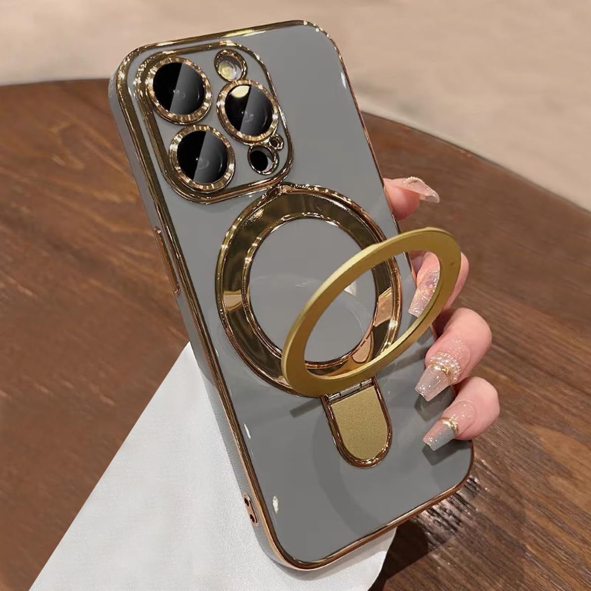 Amazon.com: QSIETSPY Magnetic Invisible Stand for iPhone 16 Pro Max ...