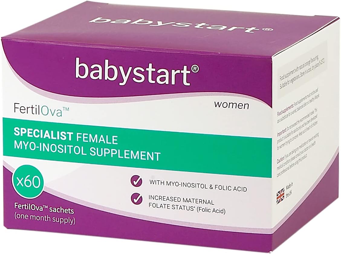 FertilOva Fertility Supplement for Women by Babystart 60x MyoInositol ...