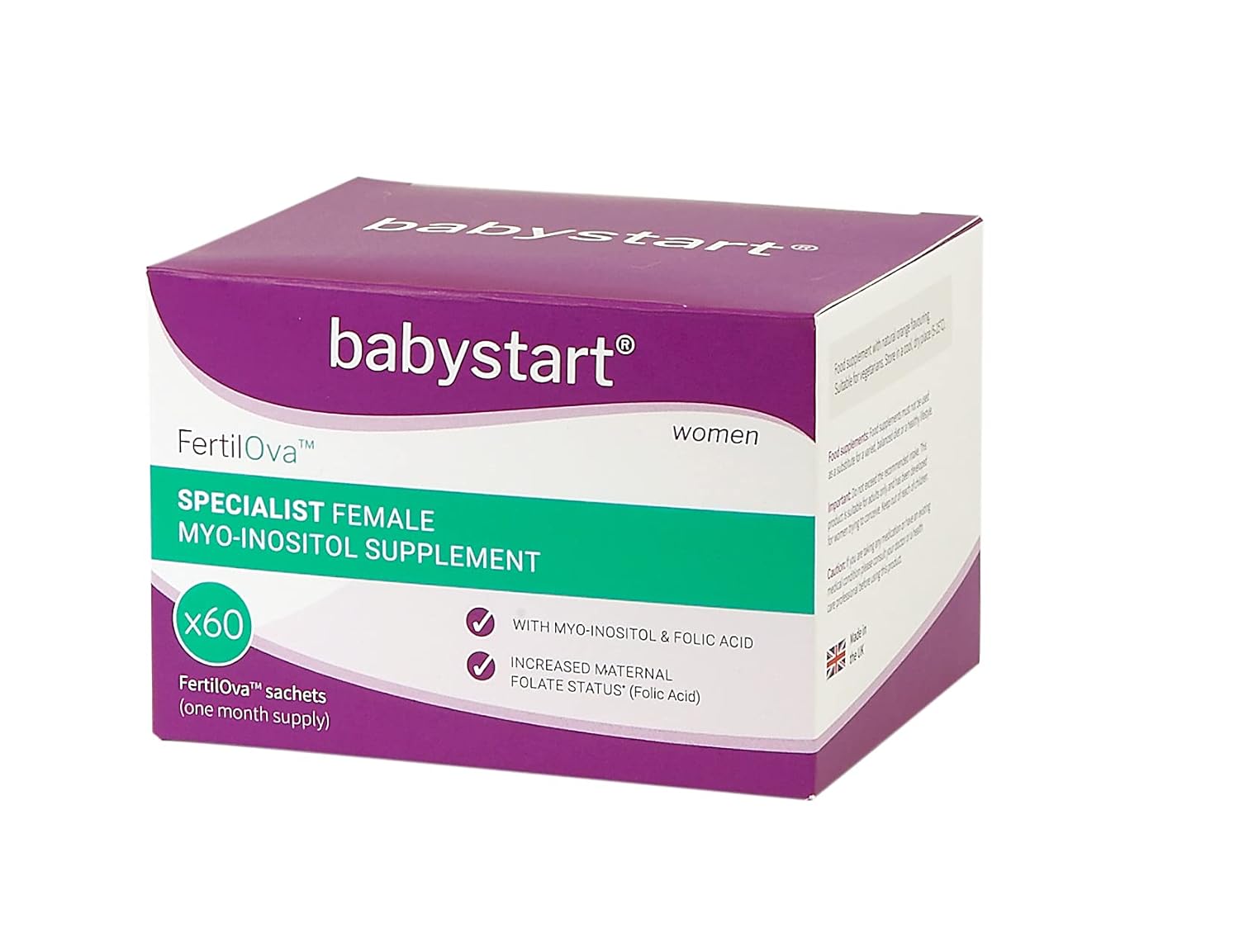 Babystart FertilOva Fertility Supplement - For Female use (60 ...