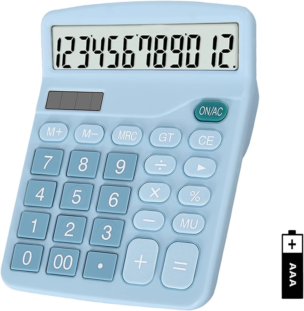 EooCoo Basic Standard Calculator 12 Digit Desktop Calculator with Large ...