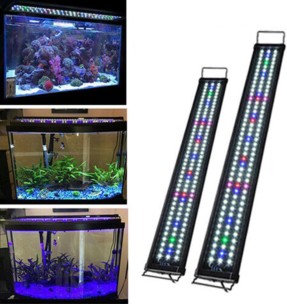 Leona Co Aquarium LED Light: 60/90cm Full Spectrum Aqua Plant Fish Tank ...