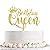 Buy Karoo Jan Queen Birthday Cake Topper Gold Glitter Happy Birthday ...