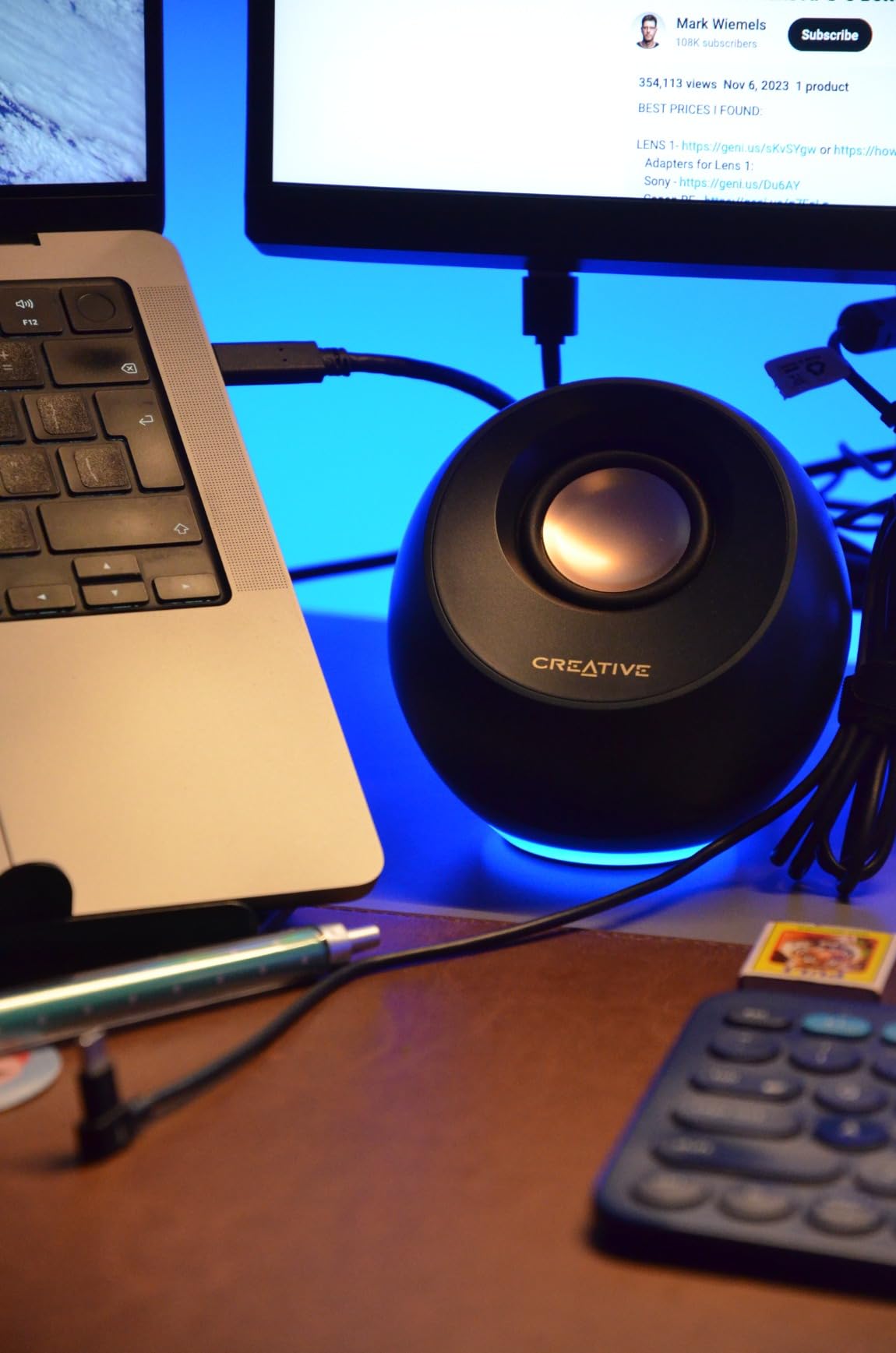 Creative Pebble Pro Minimalist 2.0 USB-C Computer Speakers with ...