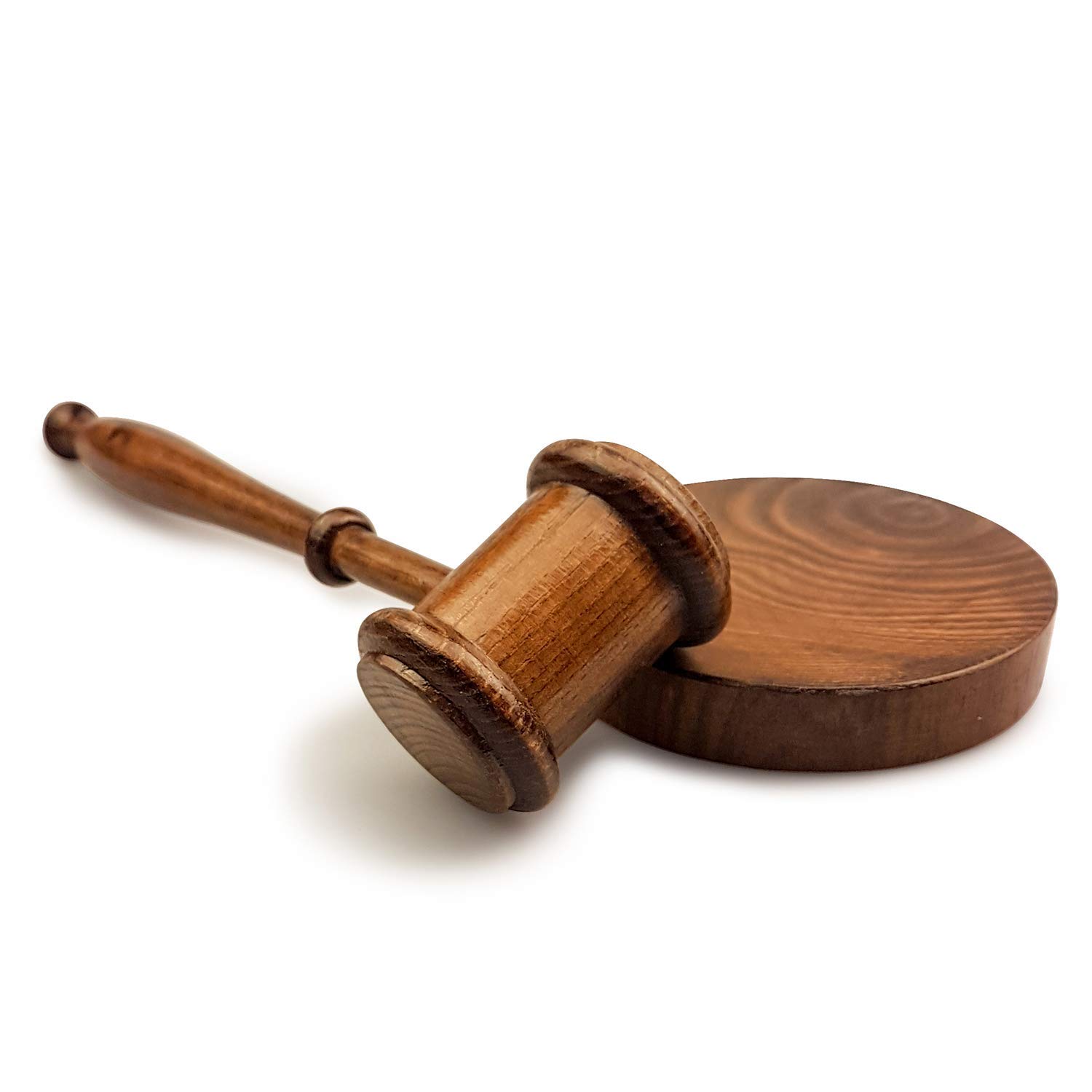 Snapklik.com : Küchengeräte Rustic Handmade Gavel & Round Shaped Sound ...