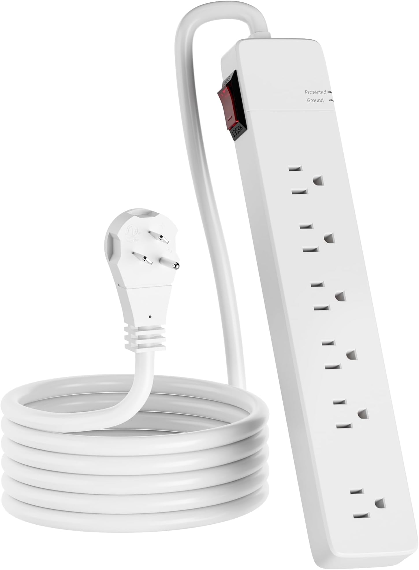 Amazon.com: 6 Outlet Power Strip with 8 FT Power Extension Cord, 1200 ...
