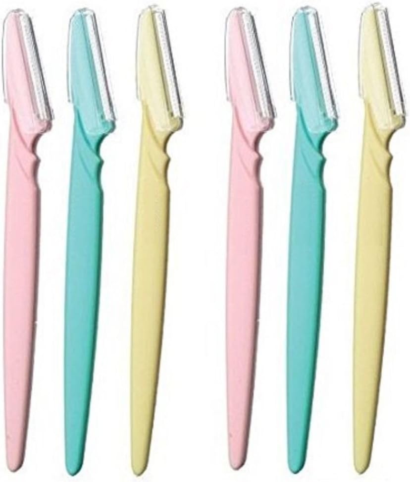 Amazon.com: WYZBEN 6Pc Women Face & Eyebrow Hair Removal Safety Razor ...