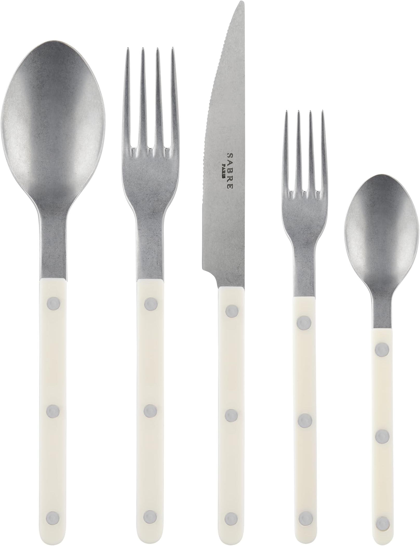 Amazon.com | SABRE PARIS - 5-Piece Flatware Set - Bistrot Vintage ...