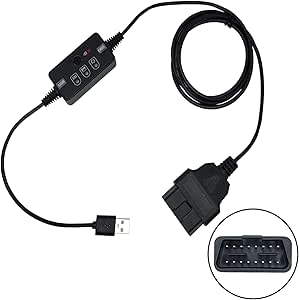Amazon.com: JEUCLEL USB Powered Vehicle OBD II Connector Memory Saver ...