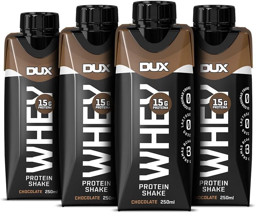Whey Protein Shake 250ml (4 Unidades) - Dux Nutrition (Chocolate ...