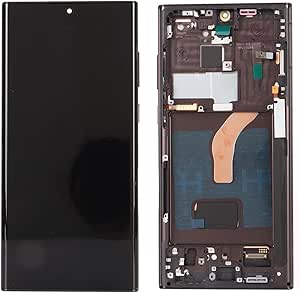 S22 Ultra OLED Screen Replacement, Phone Touch Screen Display Digitizer Assembly Kit with Frame ...