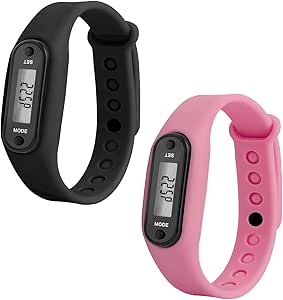 2 Pieces Step Counter Watch for Women,Pedometer Watch with Step and ...