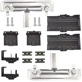 Amazon.com: W10712394 Dishwasher Upper Rack Adjuster Metal Kit ...
