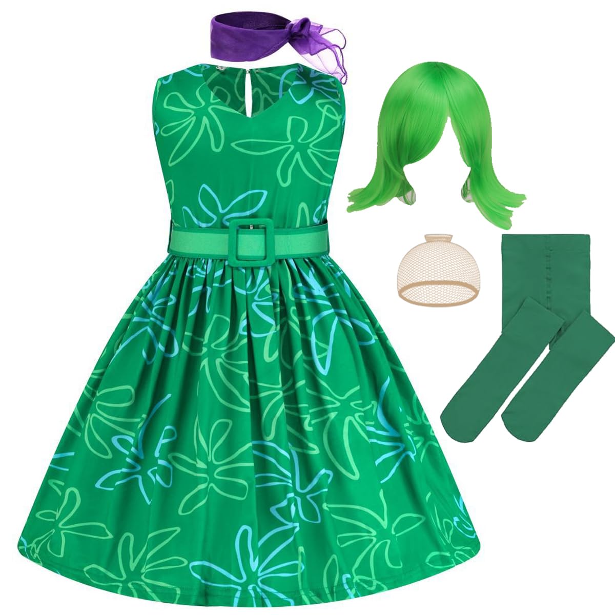 Snapklik.com : Luzlen Girls Disgust Costume Dress Kids Green Fancy ...