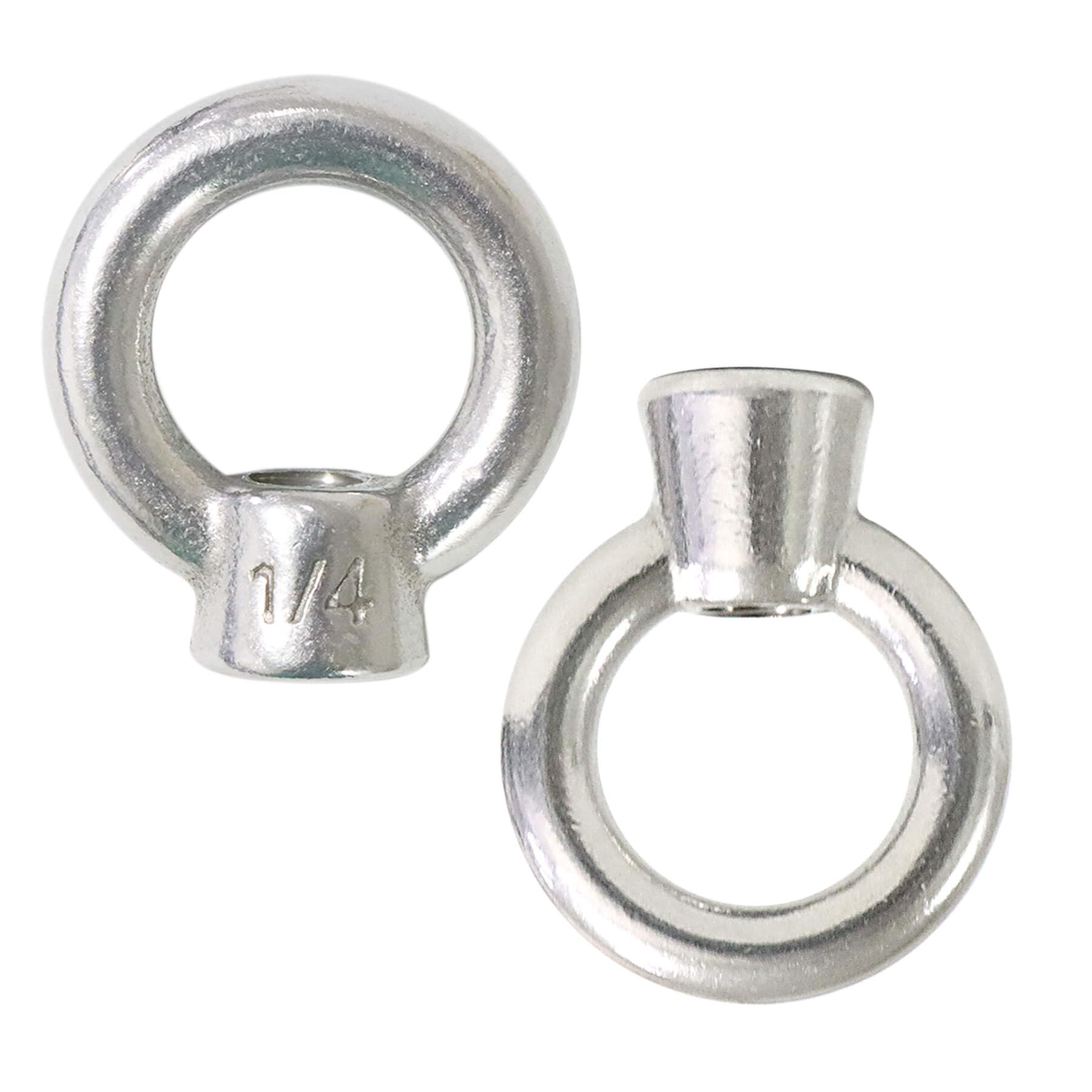 Snapklik.com : NIDAYE 1/4" UNC Marine Grade Lifting Eye Nut