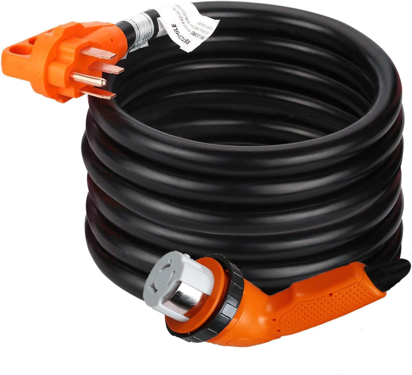 Amazon.com: Camco Power Grip 25-Ft 50 Amp RV Extension Cord w/90 ...