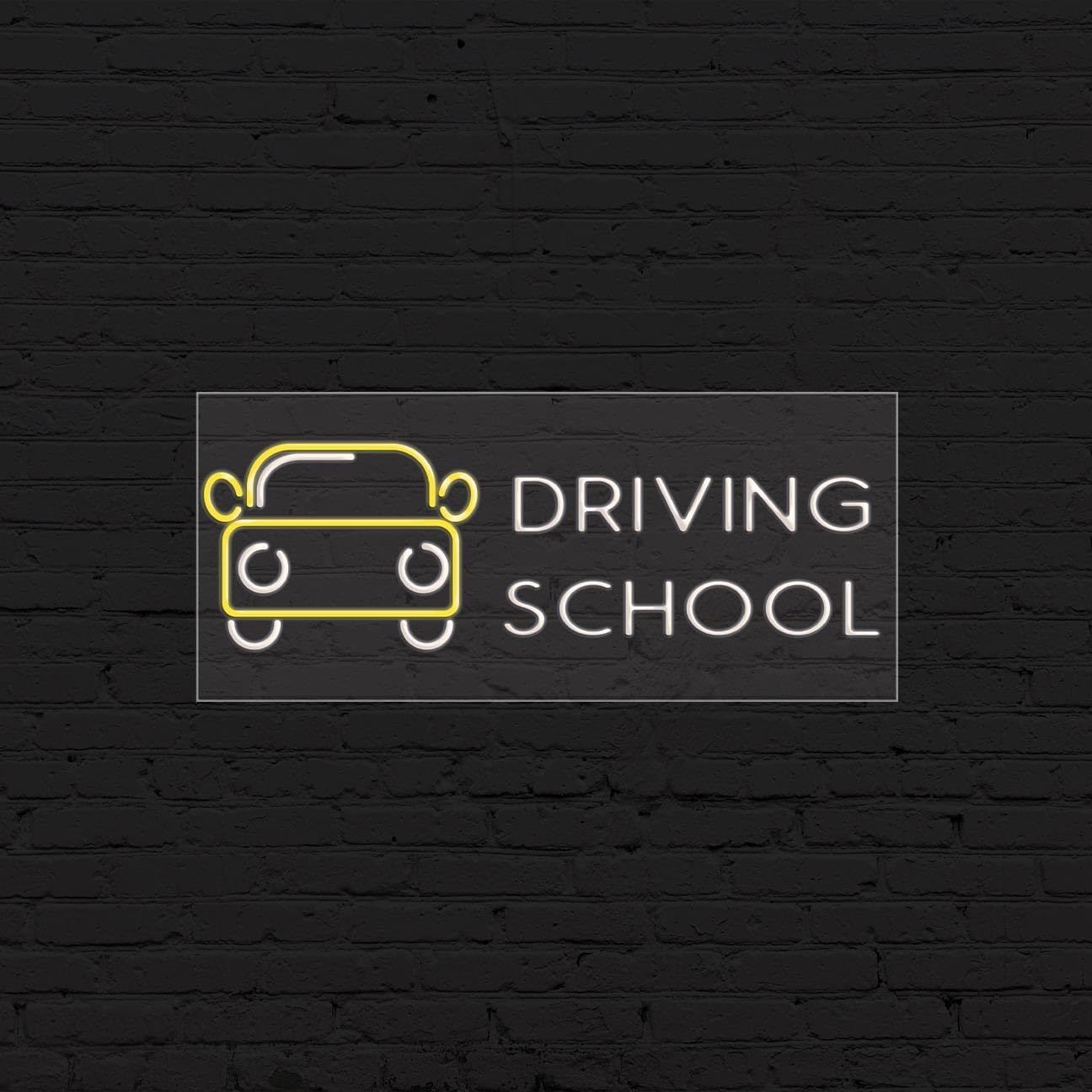 Amazon.com: LED Flex Neon Driving School Sign for Business Displays ...