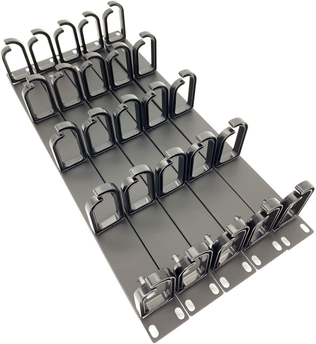Amazon.com: Metal Master - 5 Pack 1U 19” Server Rack Cable Management ...