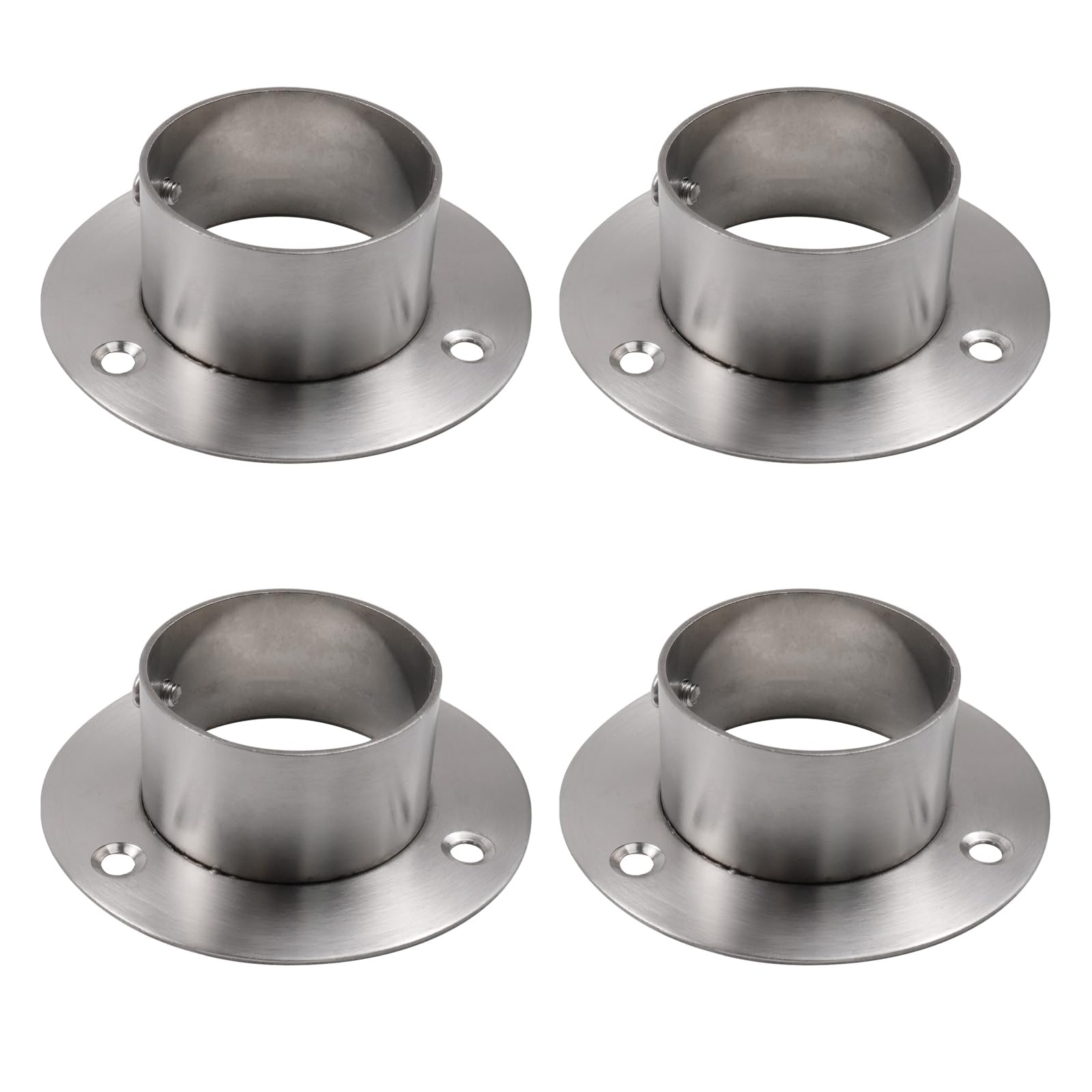 Amazon.com: Risbay 4Pcs Stainless Steel Closet Rod Flange,2-Inch Dia ...