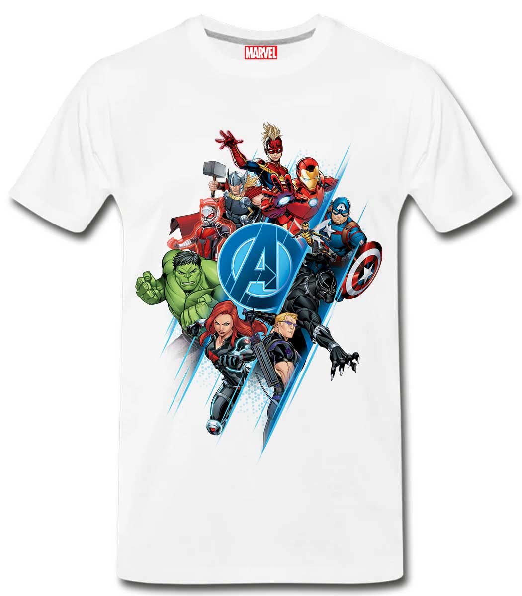 Buy Print My Fashion Marvel Avengers Official Merchandise Boys T-Shirt ...