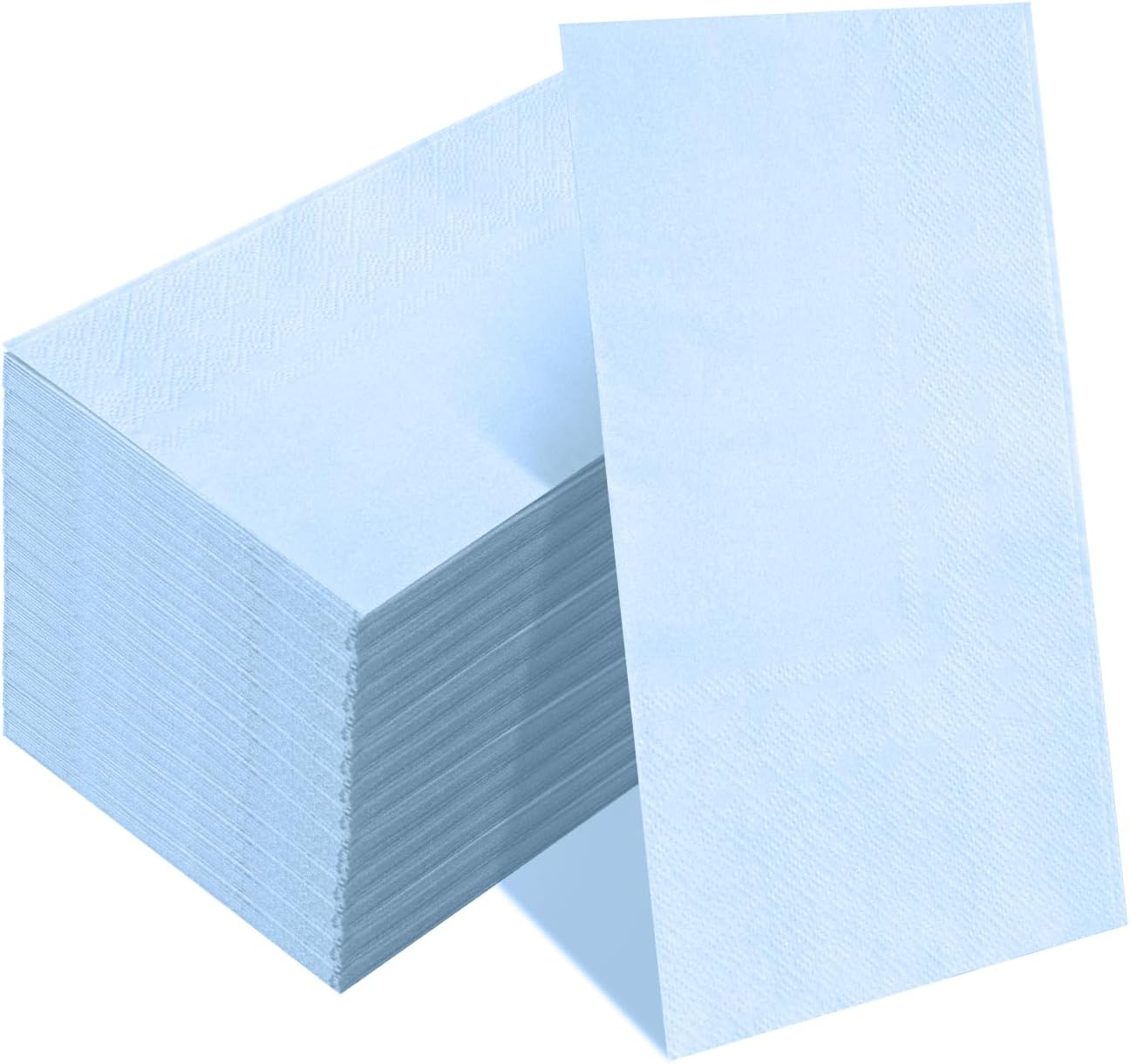 Amazon.com: HEIPINIUYE 50 Pieces Light Blue Napkin Disposable Guest ...