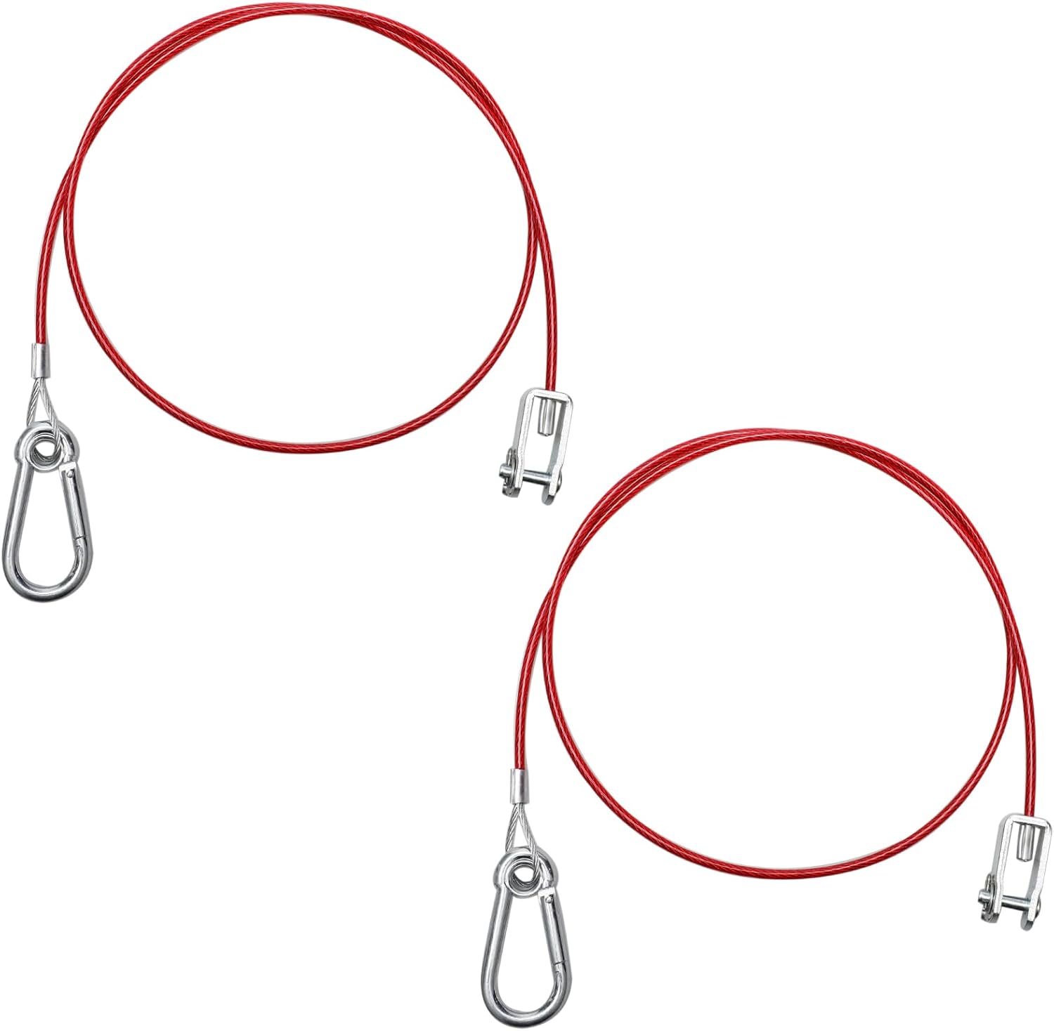 2 PCS Red Trailer Breakaway Cable, 1 Metre Safety Cable for All Common ...