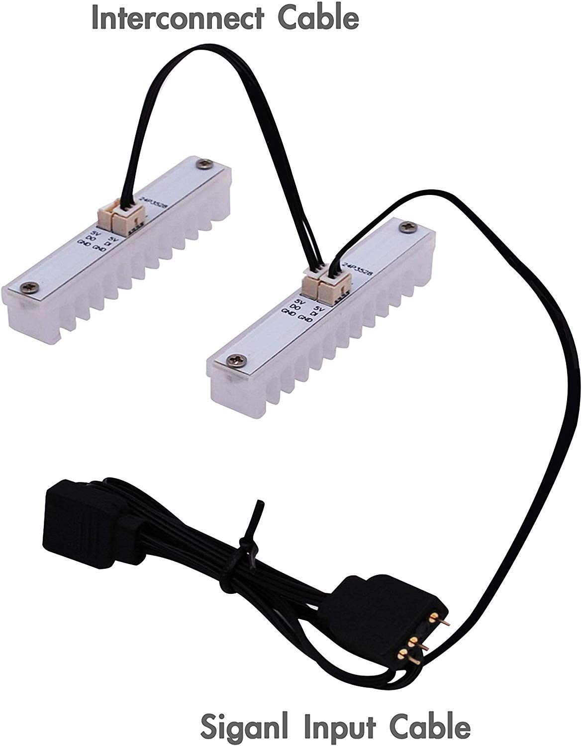 Buy EZDIY-FAB RGB Cable Comb - 2X 24-Pin and 6X 8-Pin,RGB LED Combs for ...