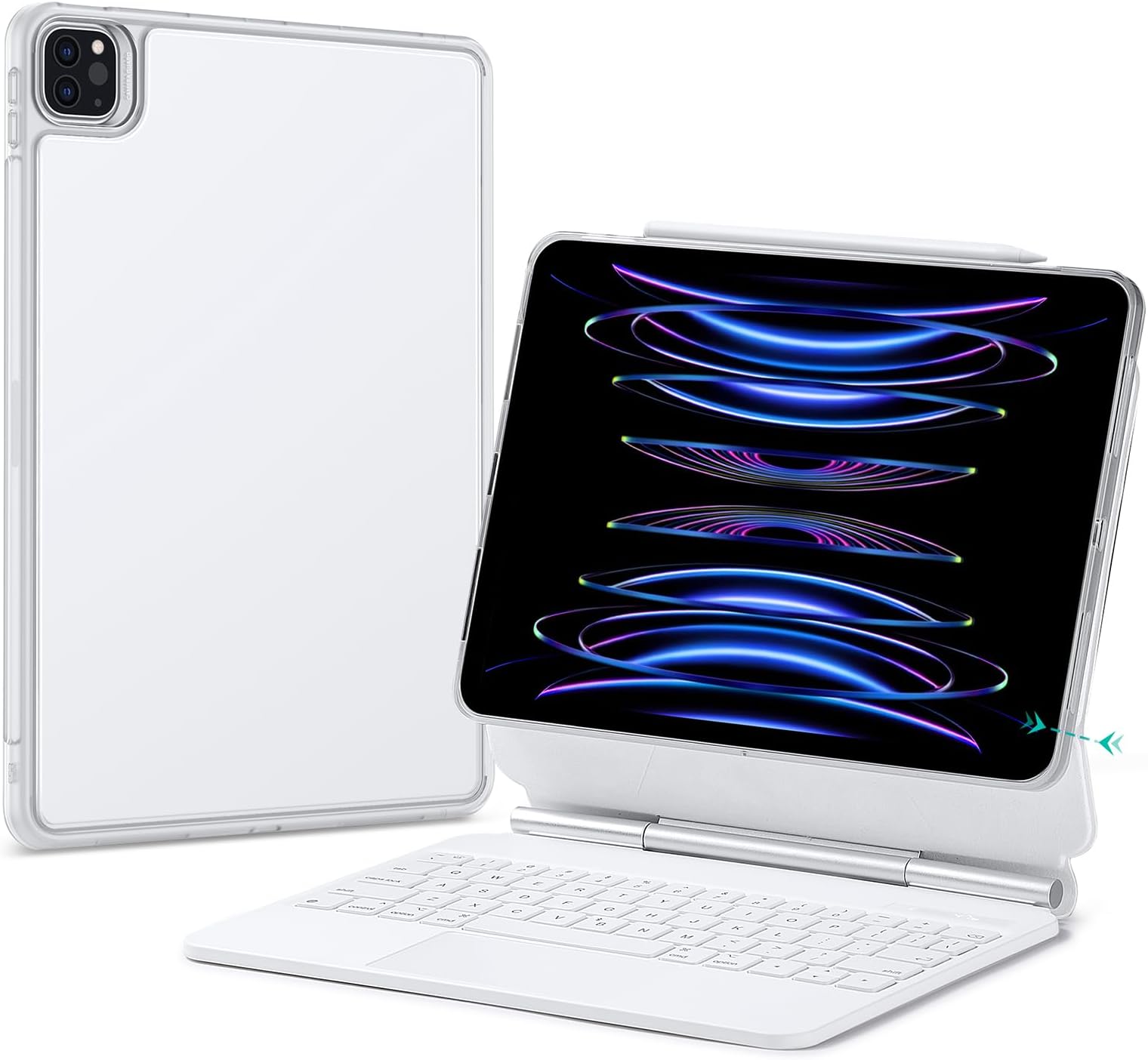 Amazon.com: Magic-Keyboard Compatible Case for iPad-Air 11inch - M2 ...