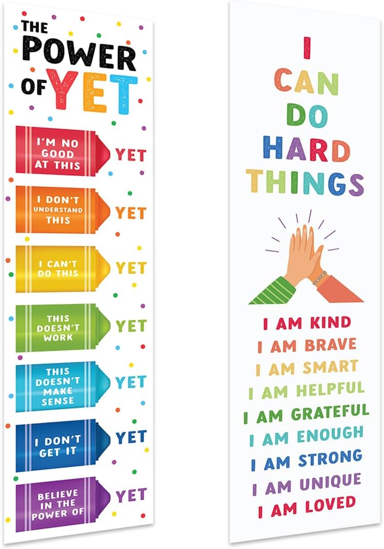 Amazon.com: Andaz Press 13"x48" Large I Can Do Hard Things Growth ...