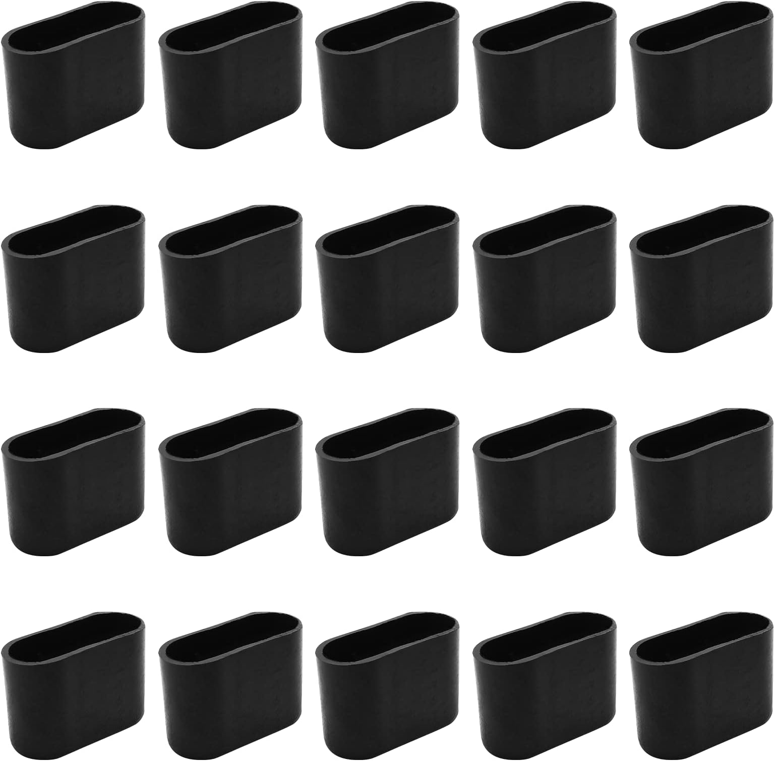 Geesatis 8 Pcs Oval Chair Leg Caps PVC Furniture Pad Table Feet Covers ...