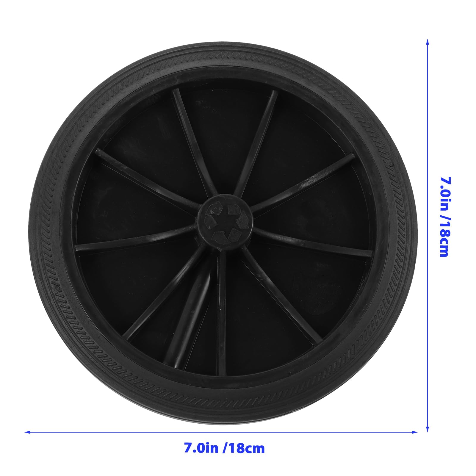Snapklik.com : 2pcs Trash Can Wheel Replacement Heavy Duty Pulley ...