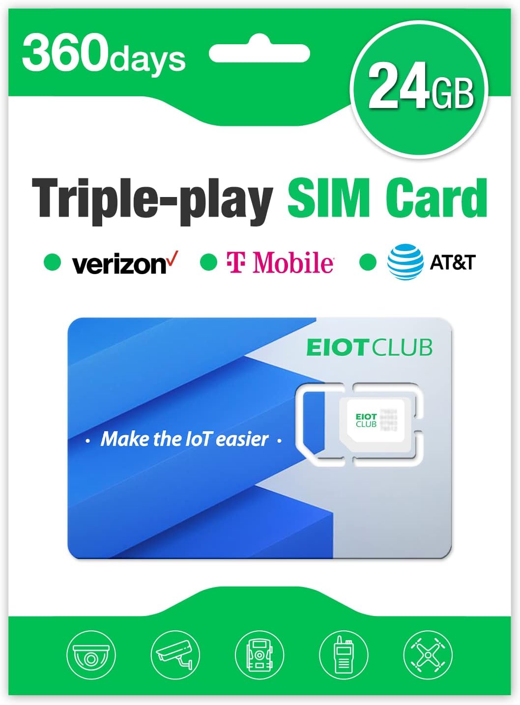 Amazon.com: Verizon Prepaid SIM Kit with 3-in-1 SIM (Standard, Micro ...