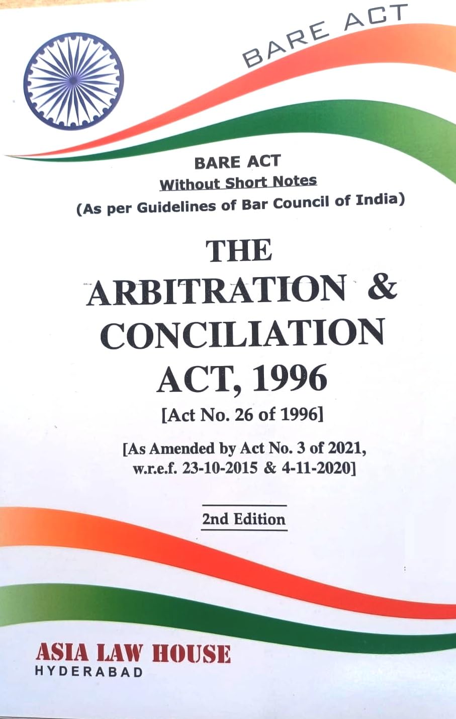 Buy The Arbitration & Conciliation Act, 1996 1963 - Bare Act Without ...