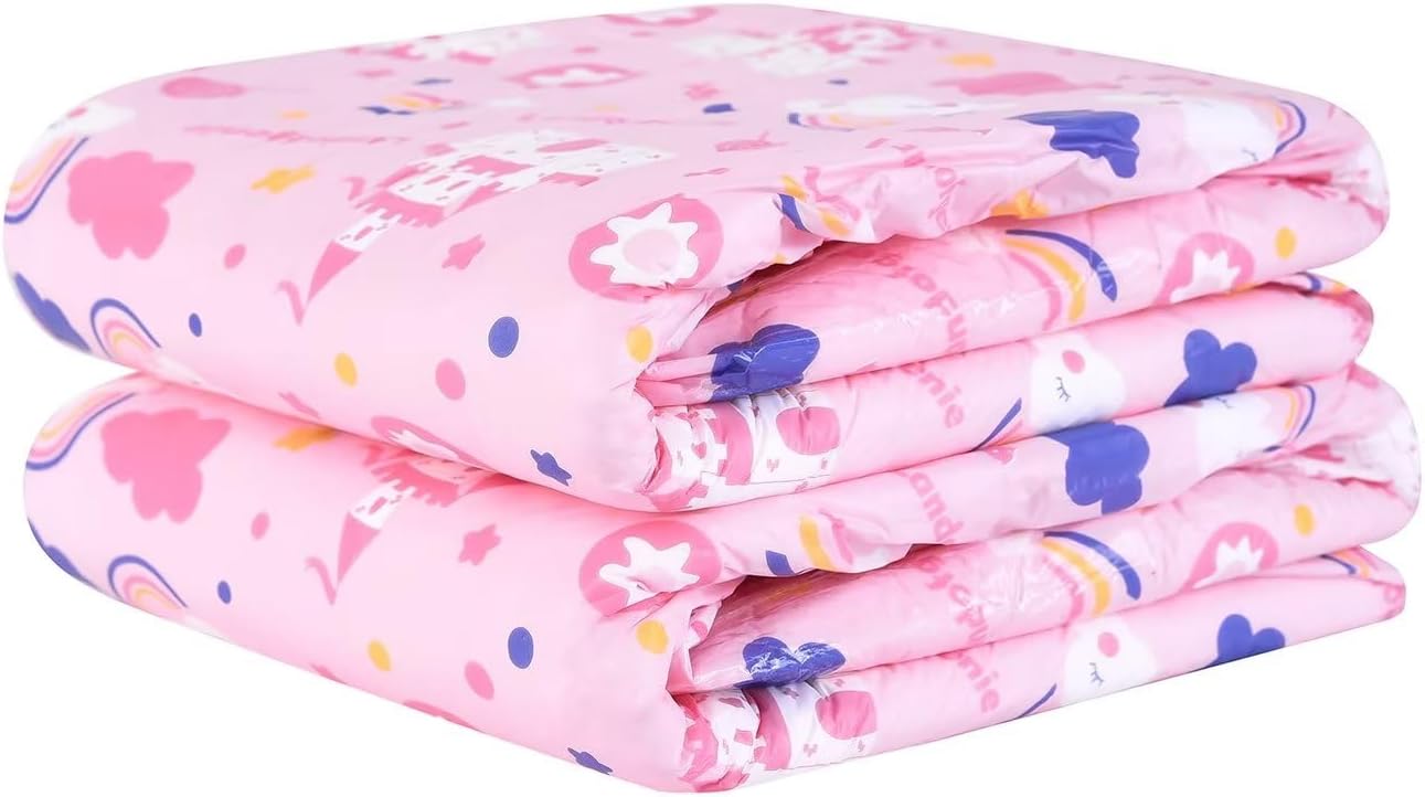 Amazon.com: Landofgenie Adult Diapers Pink Printed Diaper Incontinence ...