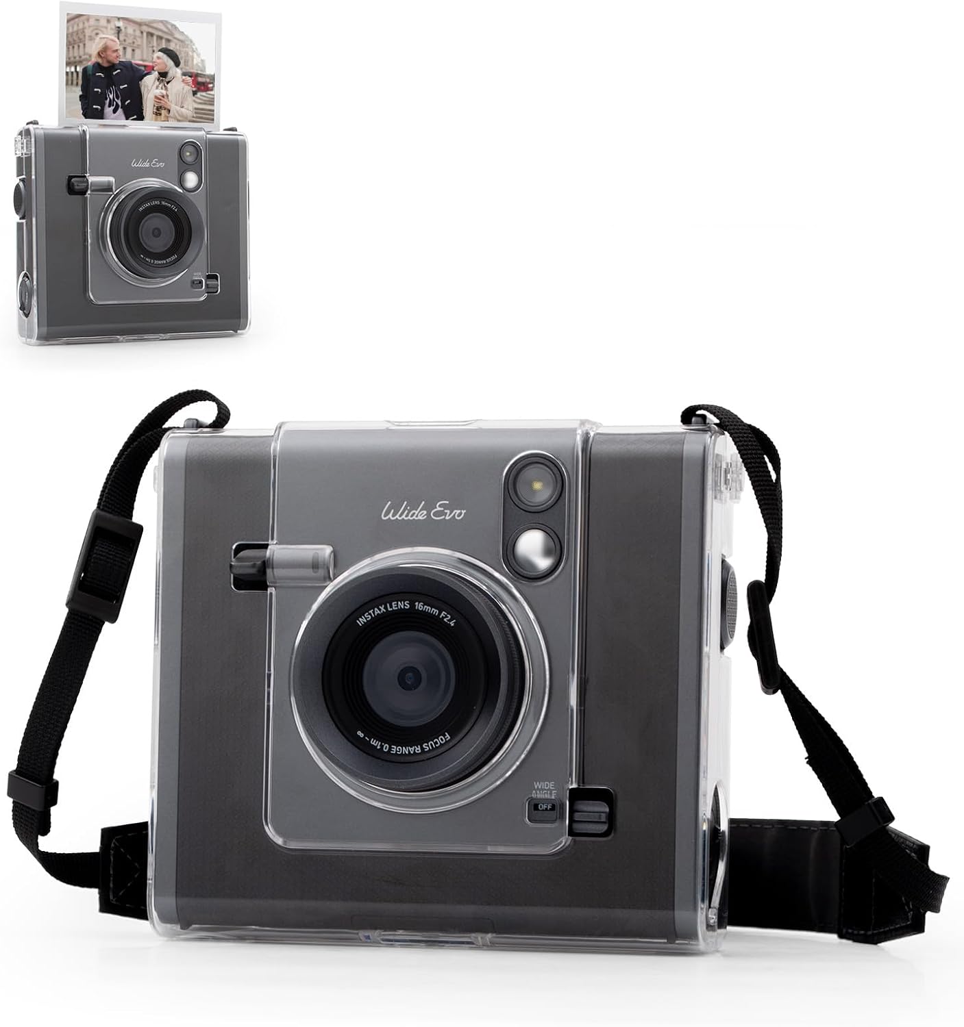 Amazon.com : MUZIRI KINOKOO Clear Case for Instax Wide EVO Instant ...