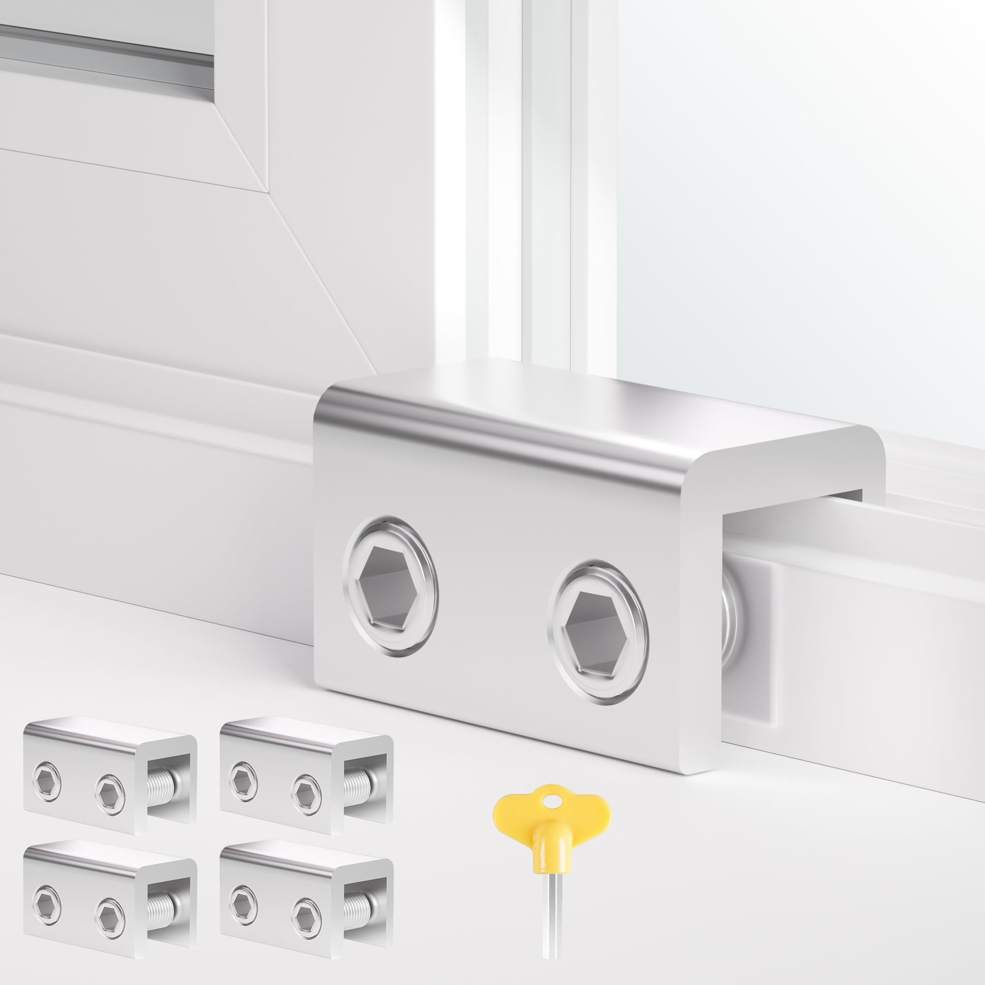 Snapklik.com : Window Locks, 4 Sets Premium Sliding Window Locks ...